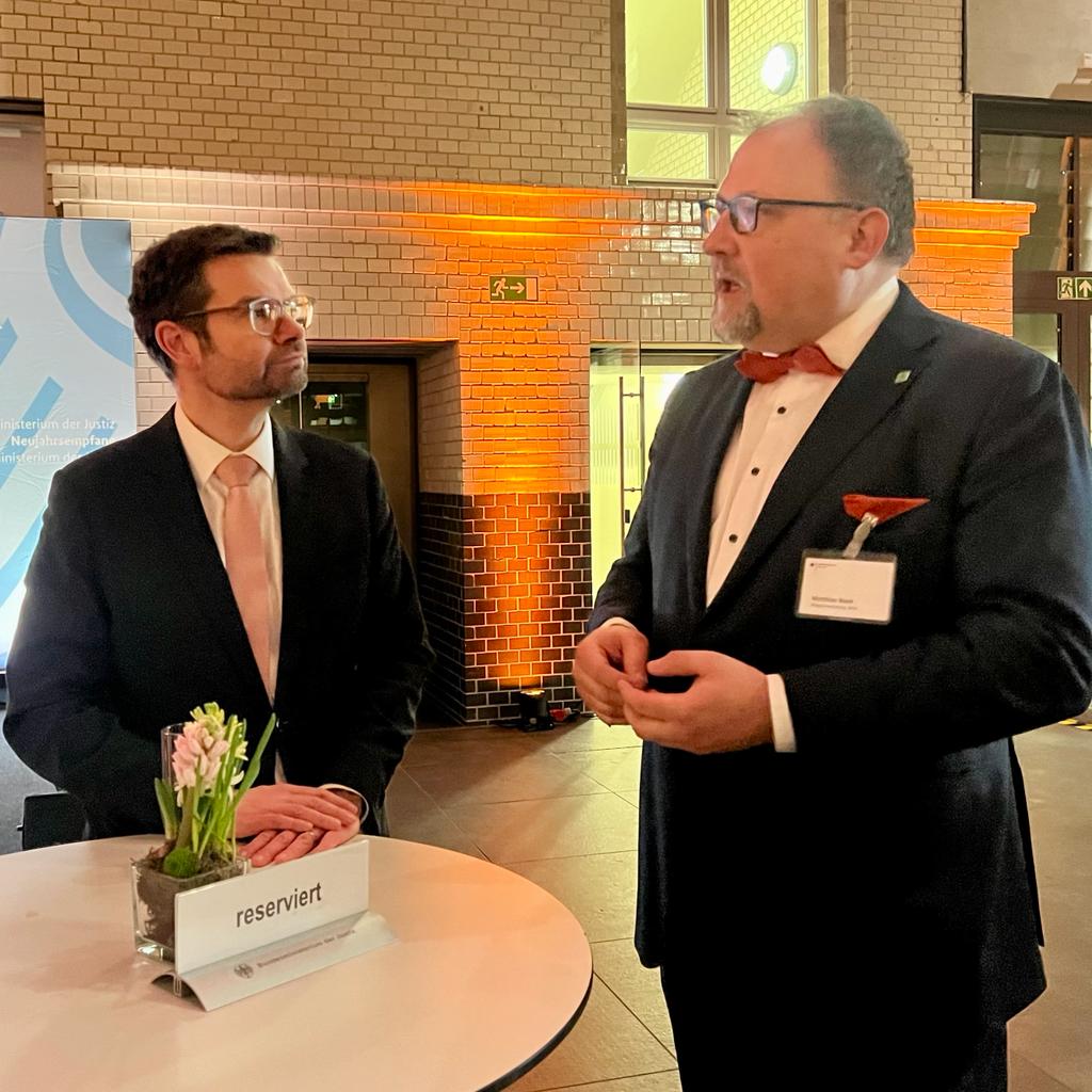 Beim Neujahrsempfang im BMJ 2024 – DGVB